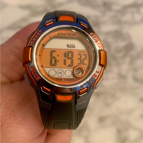 Armitron | Wearables | Armitron Black And Orange Digital Smartwatch ...